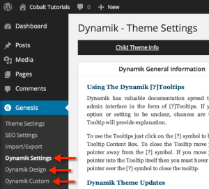 How To Install The Genesis Framework And Dynamik Website Builder - Cobalt Apps Docs