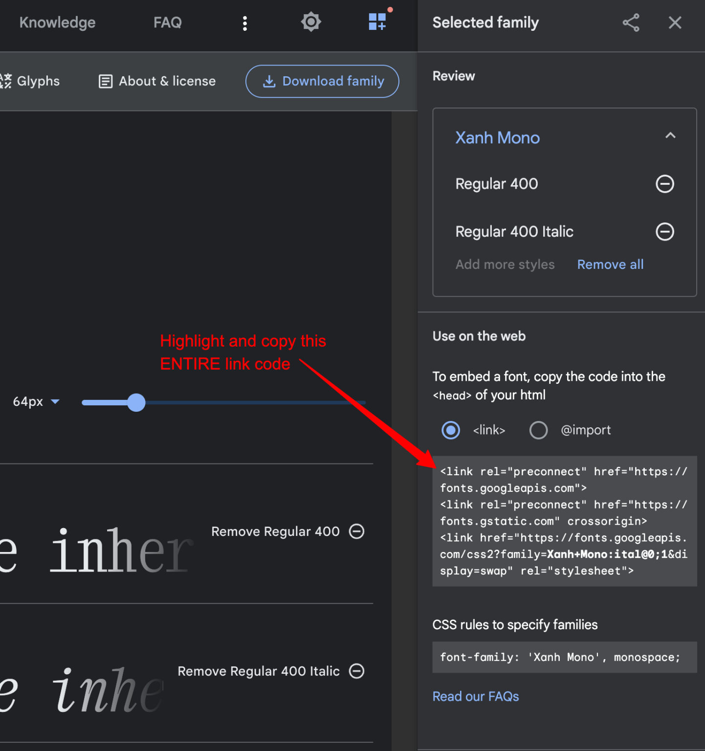 How To Add New Google Fonts To Dynamik - Cobalt Apps Docs